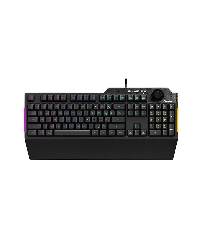 ASUS KB RA04 TUF GAMING K1 US RGB keyboard with dedicated volume knob ...