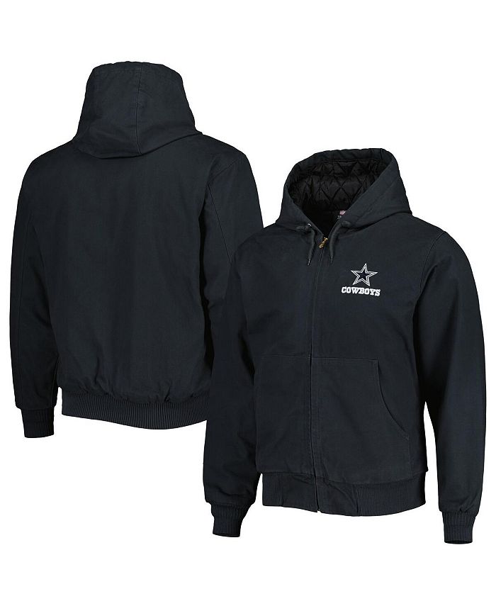 Dunbrooke Men's Navy Dallas Cowboys Dakota Cotton Canvas Hooded Jacket ...