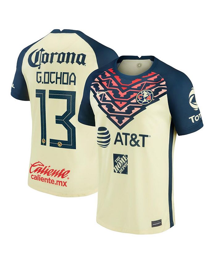 Nike Men's Guillermo Ochoa Yellow Club America 2021/22 Home Breathe ...