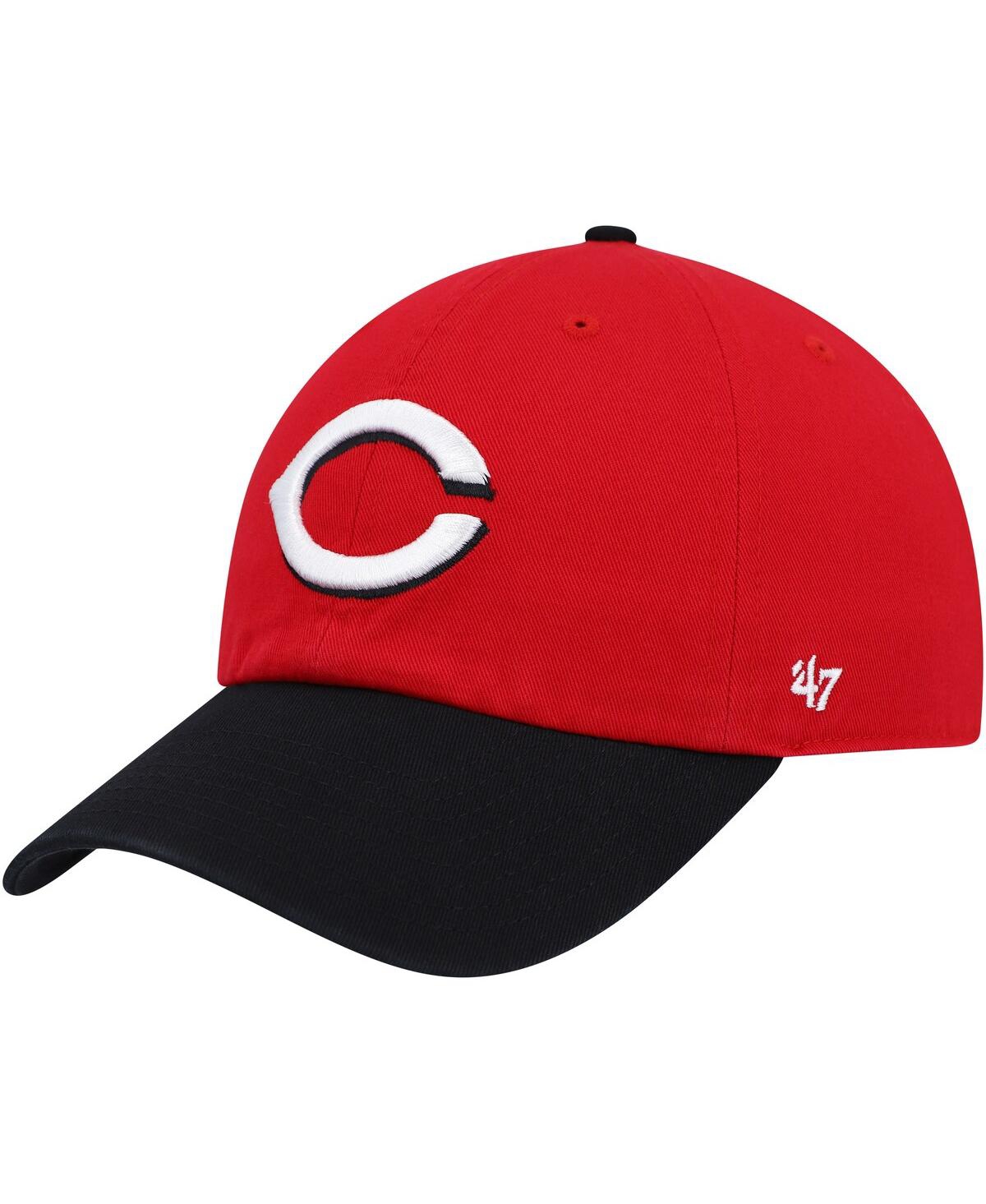 Click here for Mens 47 Brand Red  Black Cincinnati Reds Clean Up... prices
