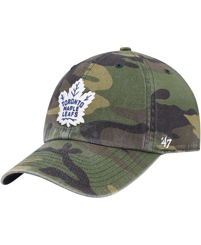 '47 Brand Men's Camo Toronto Maple Leafs Clean Up Adjustable Hat - Macy's