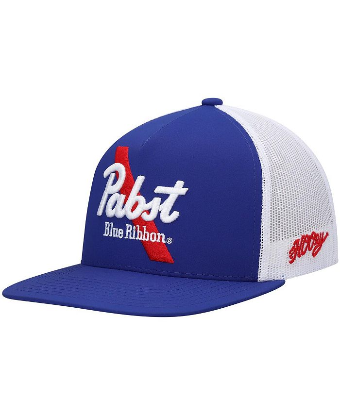 Hooey Men's Blue, White Pabst Blue Ribbon Trucker Snapback Hat - Macy's