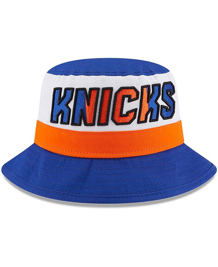 New Era Men's White, Blue New York Knicks Back Half Bucket Hat - Macy's