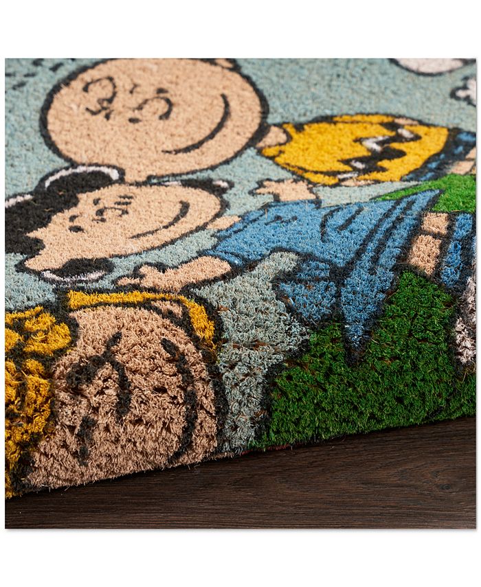 Nourison Peanuts Gang Spring Scene Door Mat, 18" x 28" & Reviews - Home ...