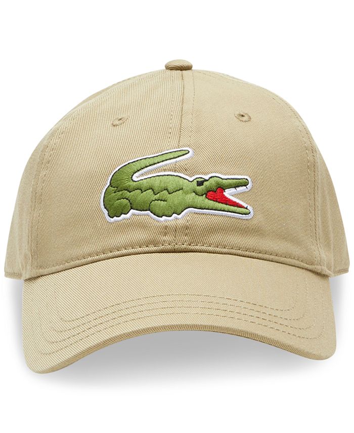 Lacoste Men's Adjustable Croc Logo Cotton Twill Baseball Cap & Reviews ...