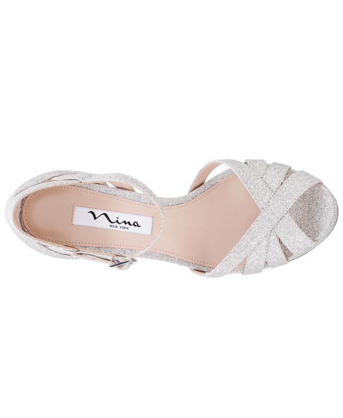 Nina Women's Samara Stiletto Platform Evening Sandals - Macy's