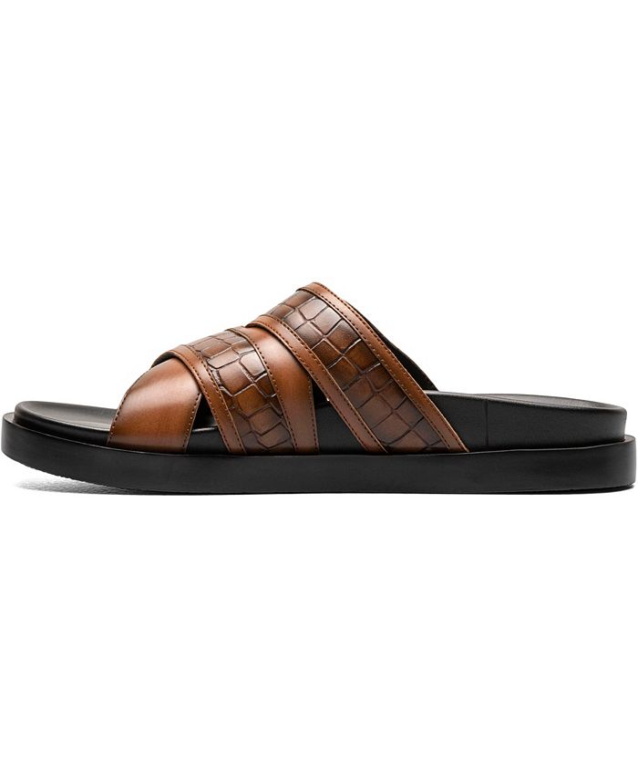 Stacy Adams Men's Mondo Open Toe Slide Sandals - Macy's
