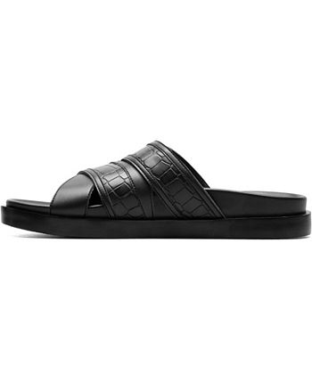 Stacy Adams Men's Mondo Open Toe Slide Sandals - Macy's
