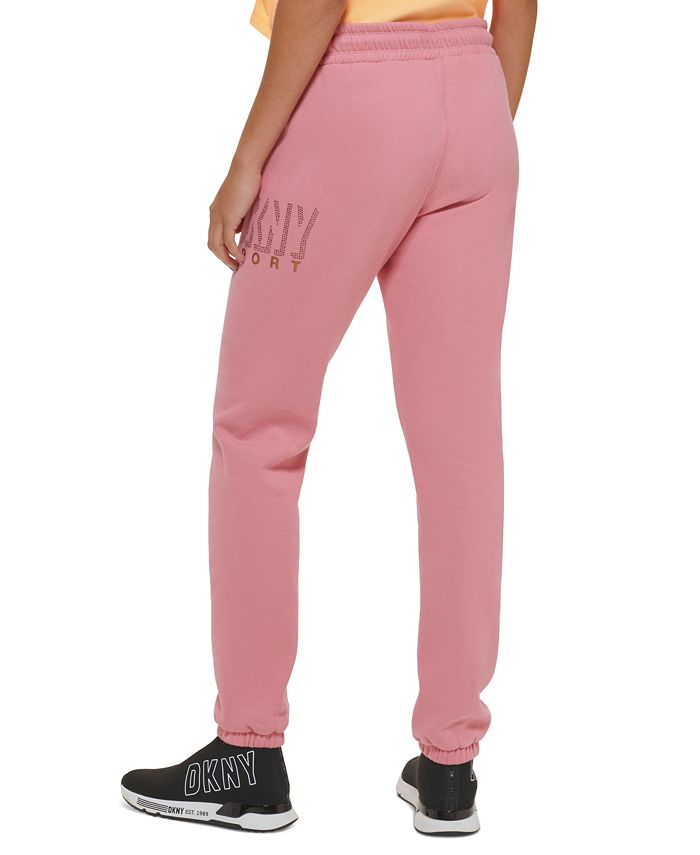 DKNY Women's Cotton Dropout Shadow Logo Sweatpants - Macy's