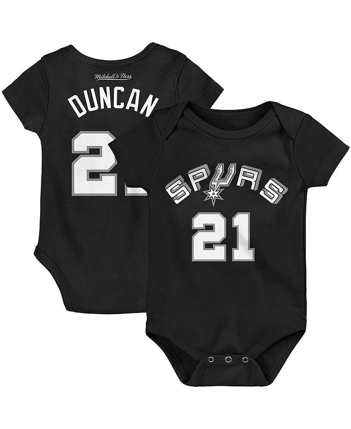 Mitchell & Ness Infant Boys and Girls Tim Duncan Black San Antonio ...