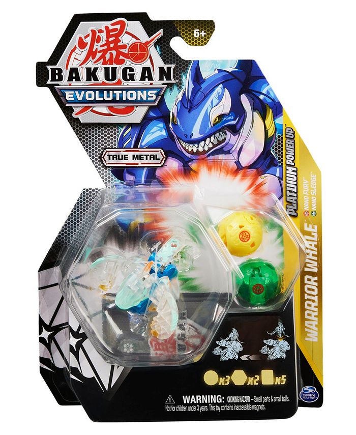 Bakugan Evolutions, Warrior Whale with Nano Fury and Sledge Platinum ...