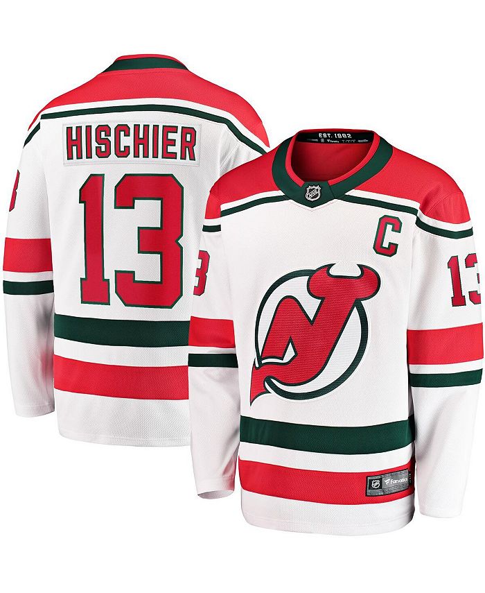 Fanatics Men's Nico Hischier White New Jersey Devils 2022/23 Heritage ...