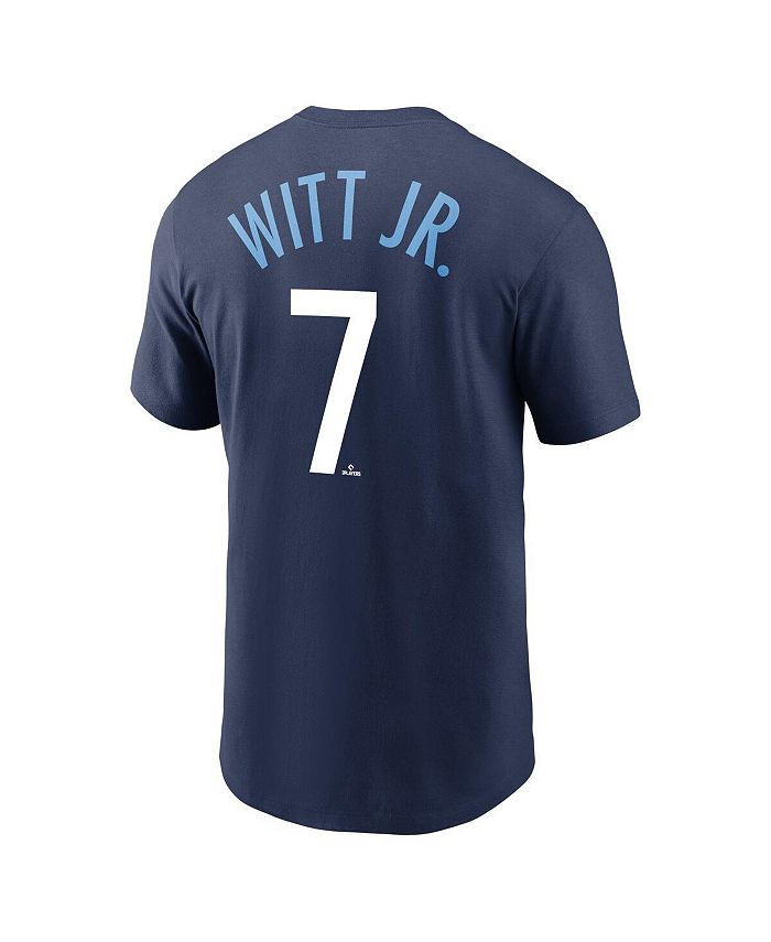 Nike Men's Bobby Witt Jr. Navy Kansas City Royals City Connect Name and ...