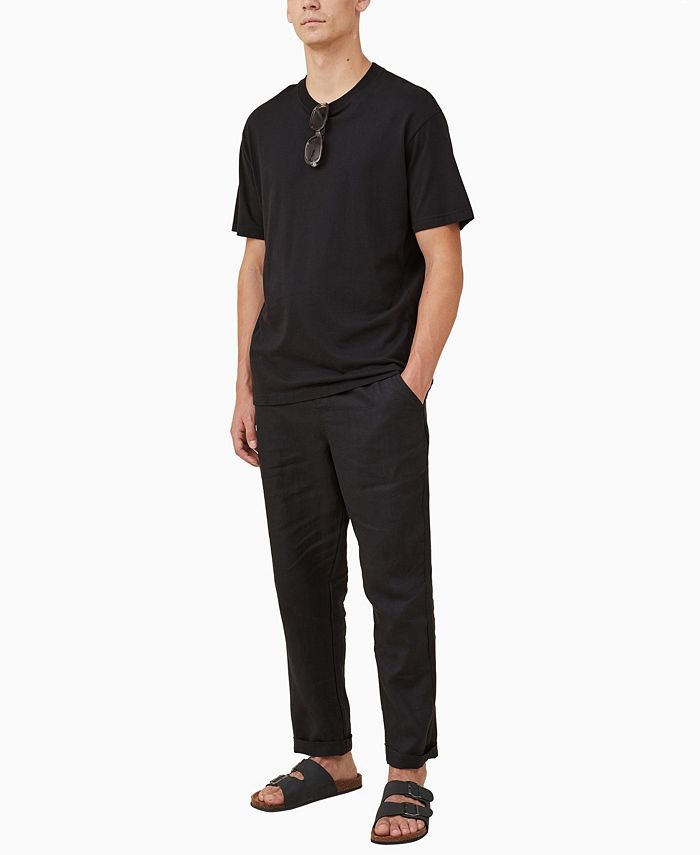 COTTON ON Men's Linen Drawstring Pants - Macy's