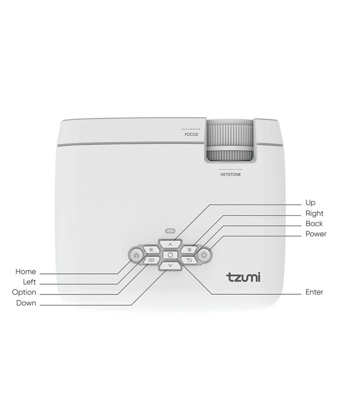 Tzumi GoTheater Portable Home Cinema Light Emitting Diode Mini ...