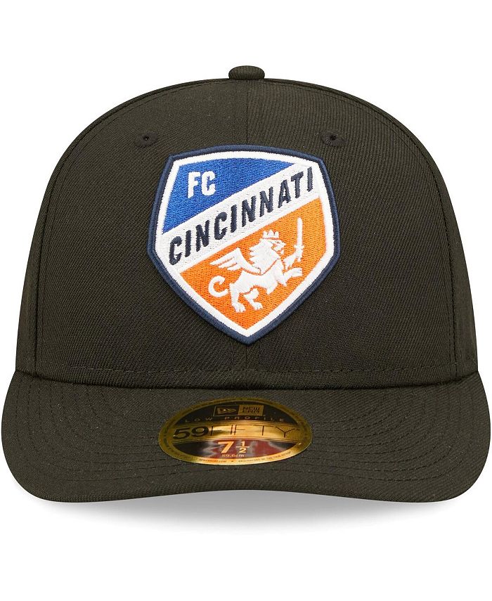 New Era Men's Black FC Cincinnati Primary Logo Low Profile 59FIFTY ...