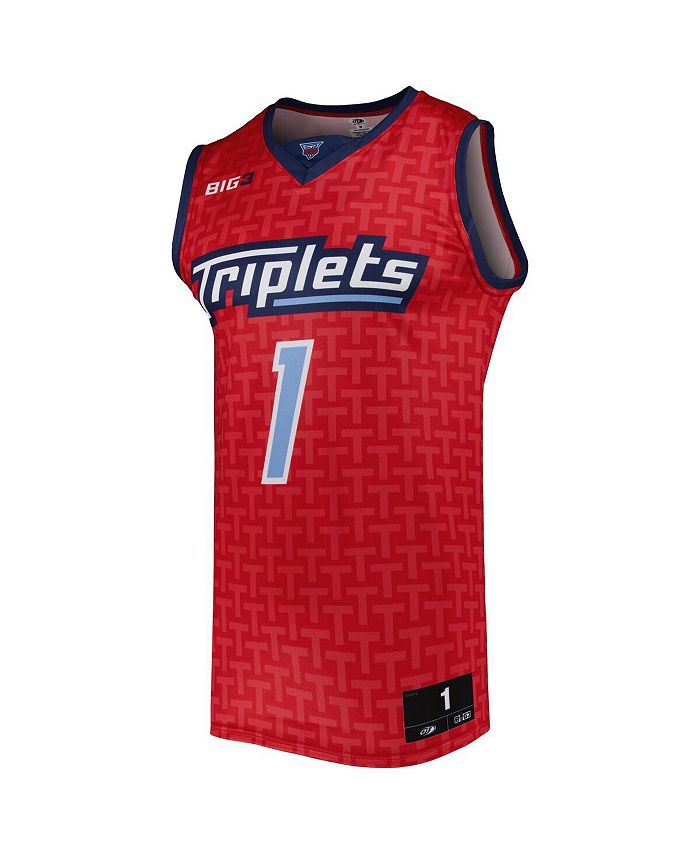 OT Sports Men's Iso Joe Red Triplets Replica Jersey - Macy's