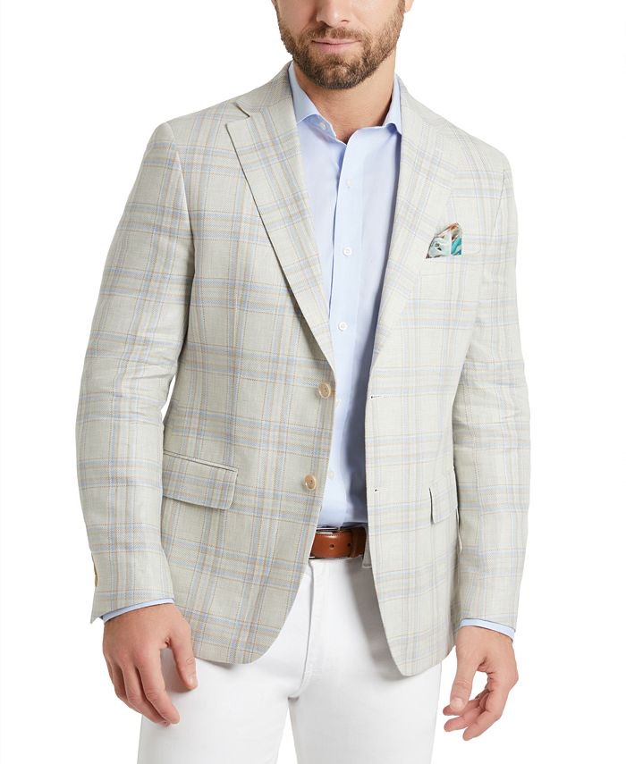 Tallia Slim Fit Patterned Linen Sportcoats & Reviews - Blazers & Sport ...