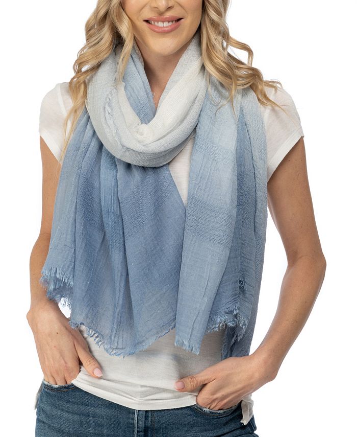 Vince Camuto Dip Dye Border Wrap Scarf - Macy's