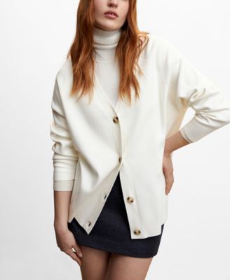 MANGO Women's Button Knit Cardigan - Macy's