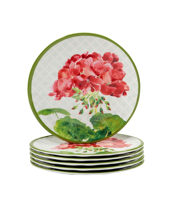 Certified International Certified Geraniums Melamine Dinnerware ...