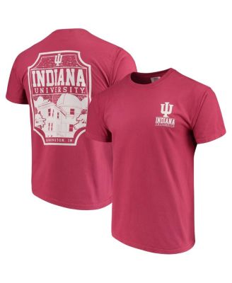 Men's Crimson Indiana Hoosiers Comfort Colors Campus Icon T-shirt - Macy's