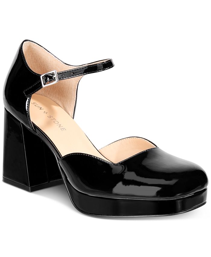 Sun + Stone Vienna Two-Piece Platform Pumps, Created for Macy's ...