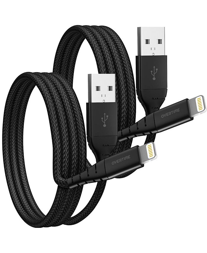 Overtime Apple MFi Certified iPhone 11/XR/SE/10/8 6ft Charging Cable ...