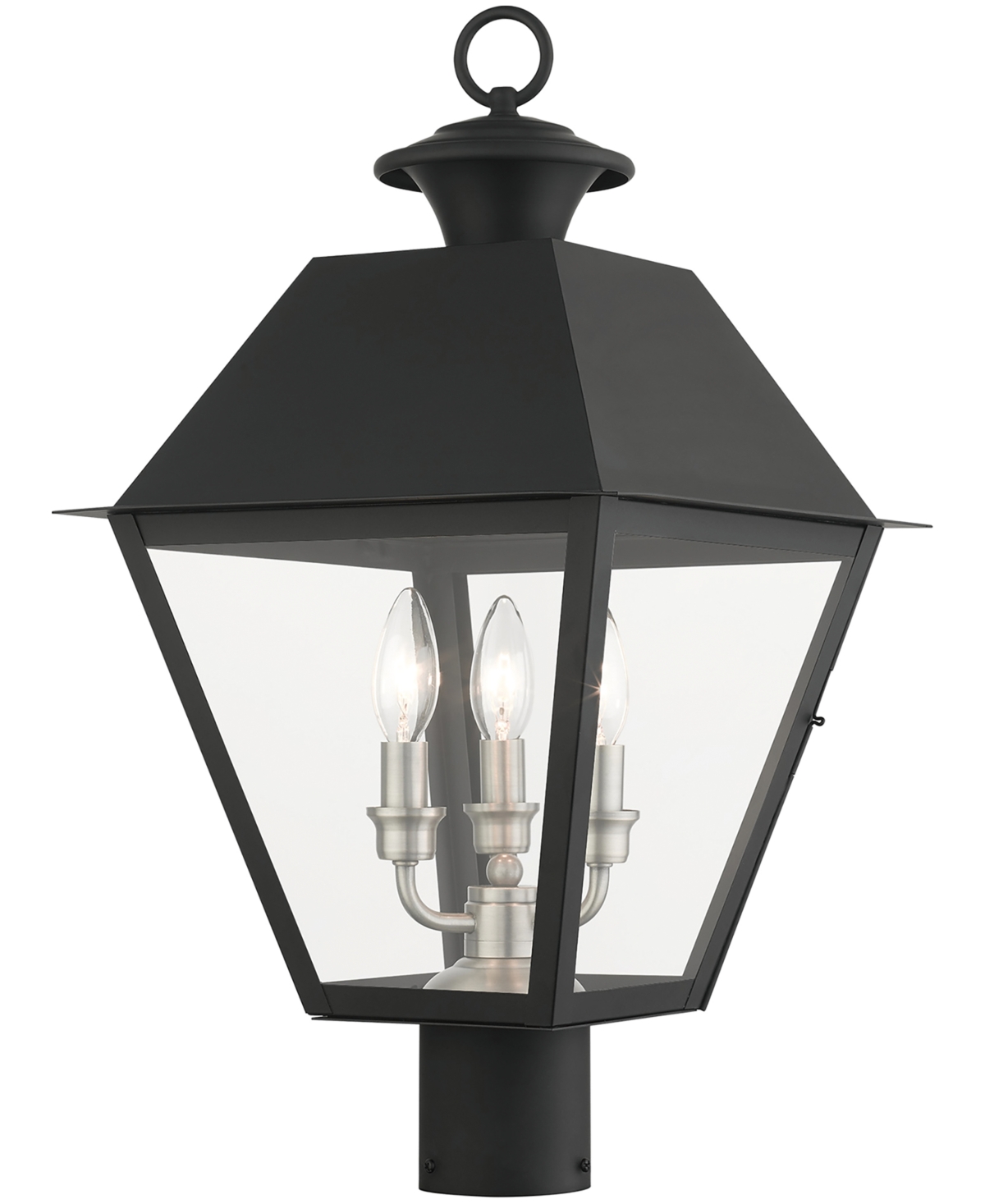 Click here for Livex Wentworth 3 Light Outdoor Post Top Lantern -... prices
