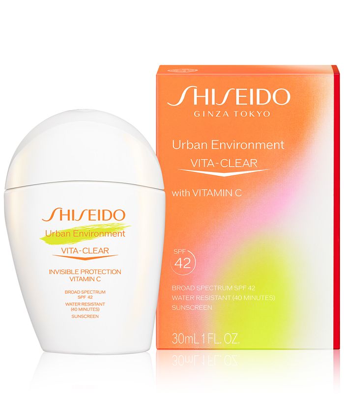Shiseido Urban Environment Vita-Clear Sunscreen SPF 42, 1 oz. - Macy's