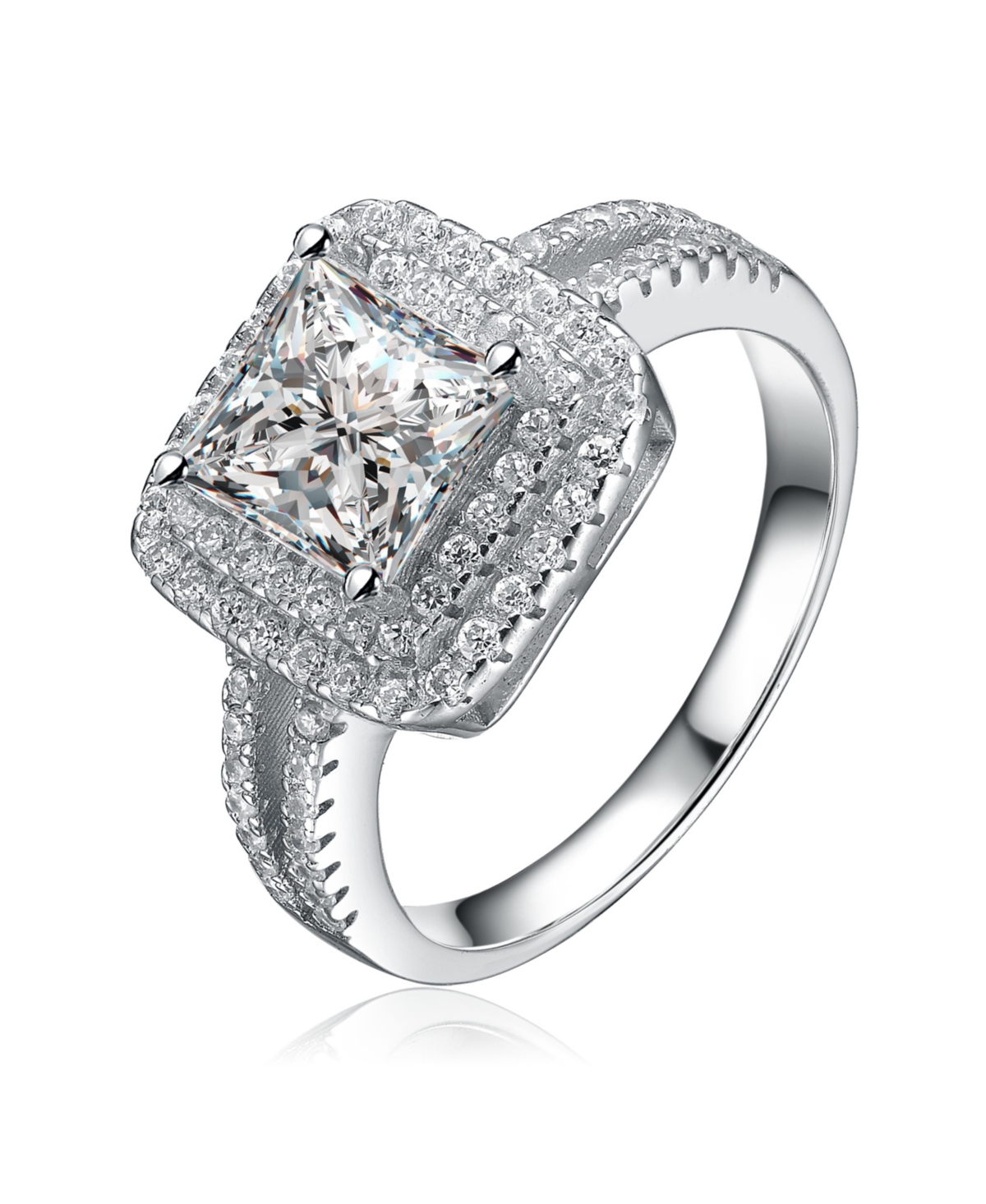 Click here for Sterling Silver White Gold Plated Cubic Zirconia S... prices