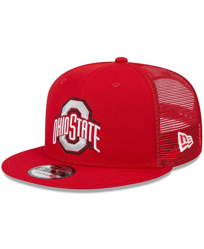 New Era Men's Scarlet Ohio State Buckeyes Classic 9FIFTY Trucker ...