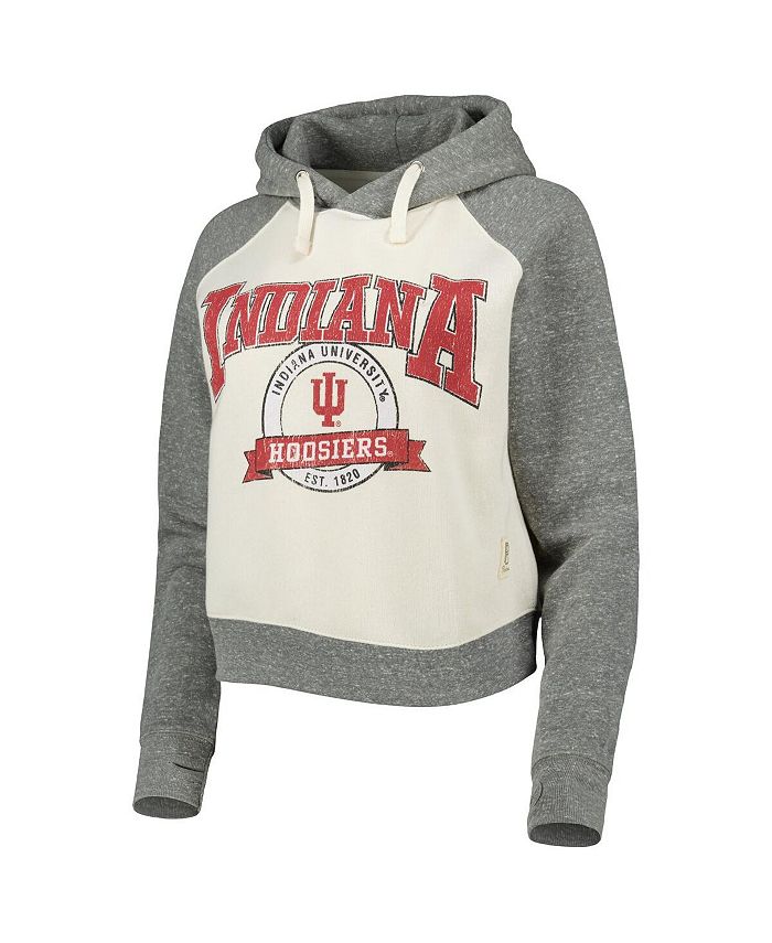 Pressbox Women's Cream and Heather Gray Indiana Hoosiers Cody Tri-Bend ...