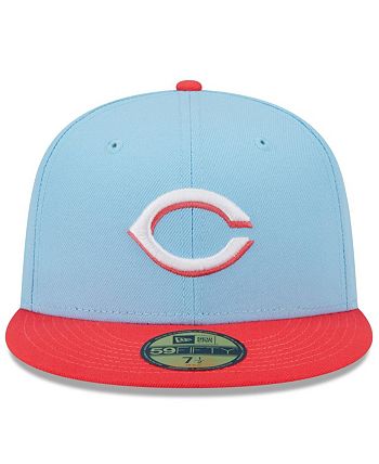 New Era Men's Light Blue, Red Cincinnati Reds Spring Color Two-Tone ...