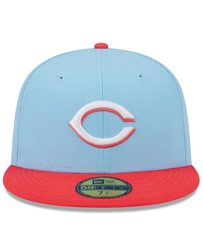 New Era Men's Light Blue, Red Cincinnati Reds Spring Color Two-Tone ...