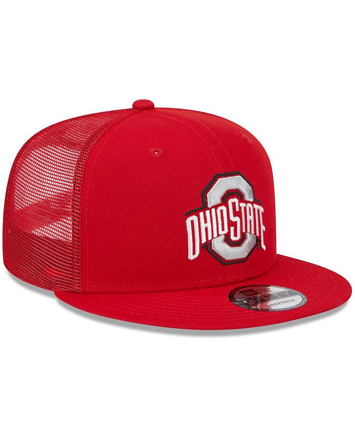 New Era Men's Scarlet Ohio State Buckeyes Classic 9FIFTY Trucker ...