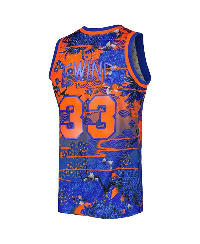 Mitchell & Ness Men's Patrick Ewing Blue New York Knicks Hardwood ...