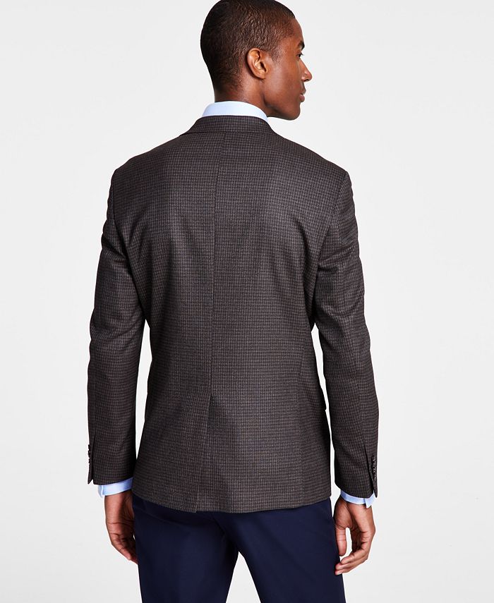 Michael Kors Men's Classic-Fit Stretch Check Sport Coat - Macy's