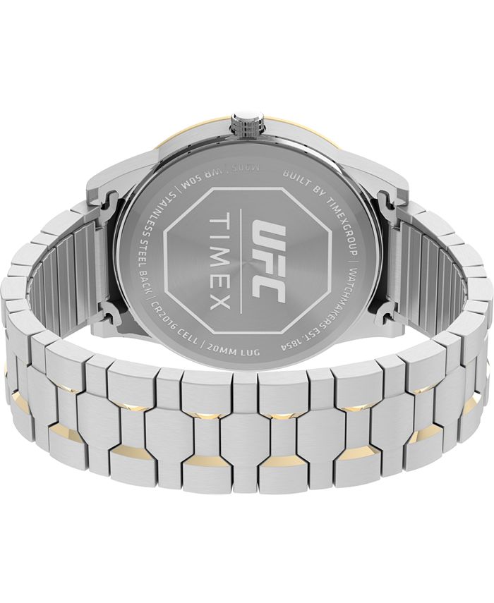 Timex UFC Men's Quartz Legend Stainless Steel Two-Tone Watch, 42mm - Macy's