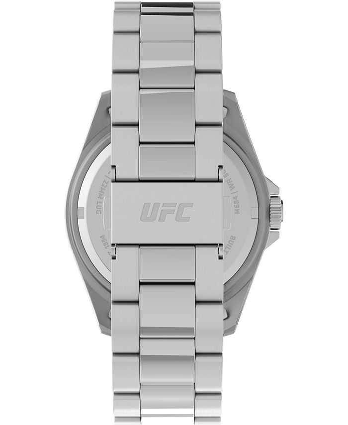 Timex UFC Men's Quartz Debut Stainless Steel Silver-Tone Watch, 42mm ...