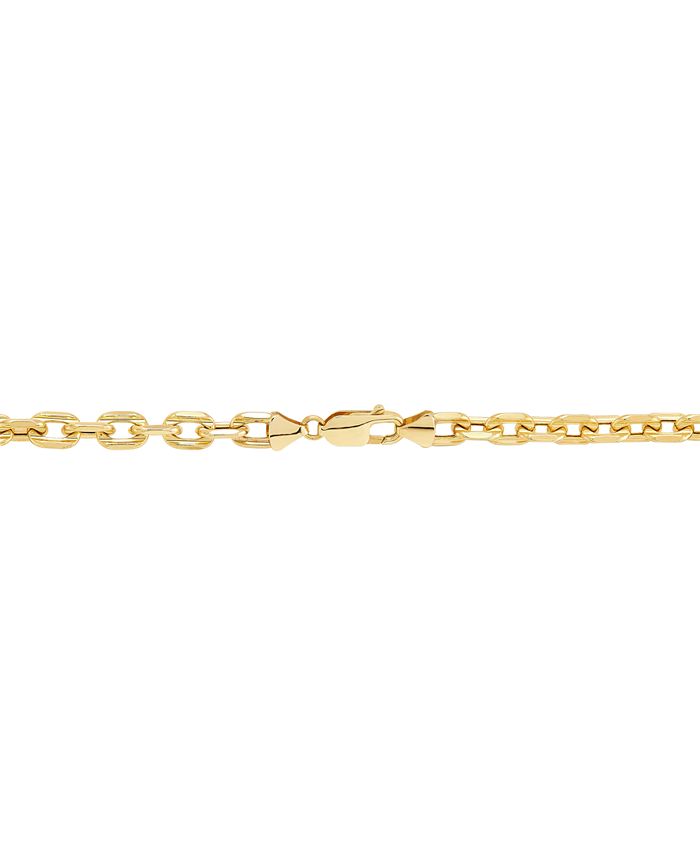 Italian Gold Square Link 22" Chain Necklace in 10k Gold - Macy's