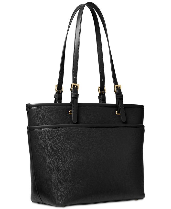 Michael Kors Medium Leather Top Zip Pocket Tote - Macy's