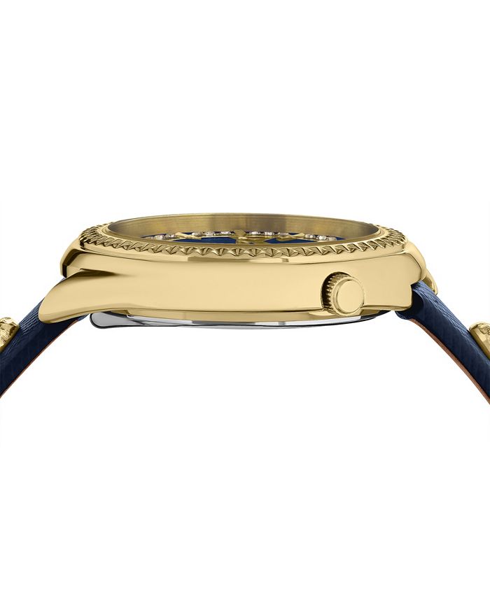 Versus Versace Women's Tortona Crystal 2 Hand Quartz Blue Genuine ...