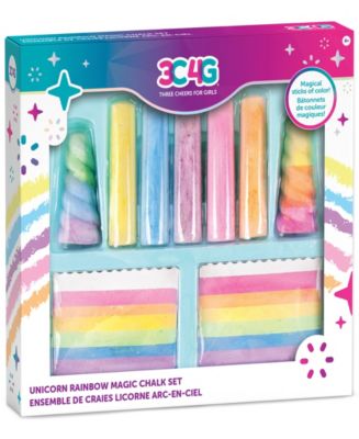 Three Cheers For Girls 3C4G Unicorn Rainbow Magic Chalk 9 Piece Set ...