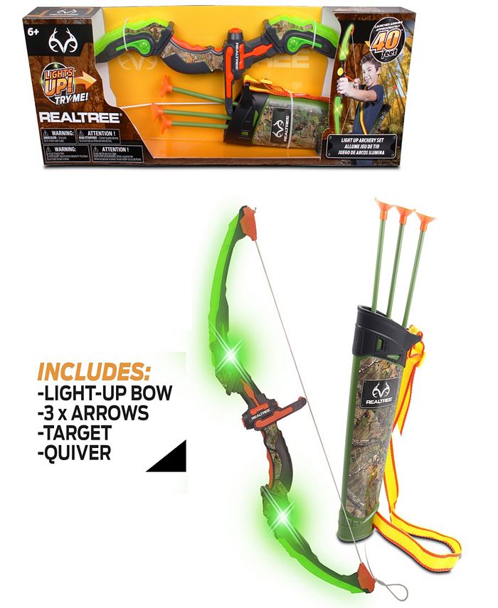 Realtree Nkok Light Up Archery Set 24.5" Green With Quiver, 25020 ...