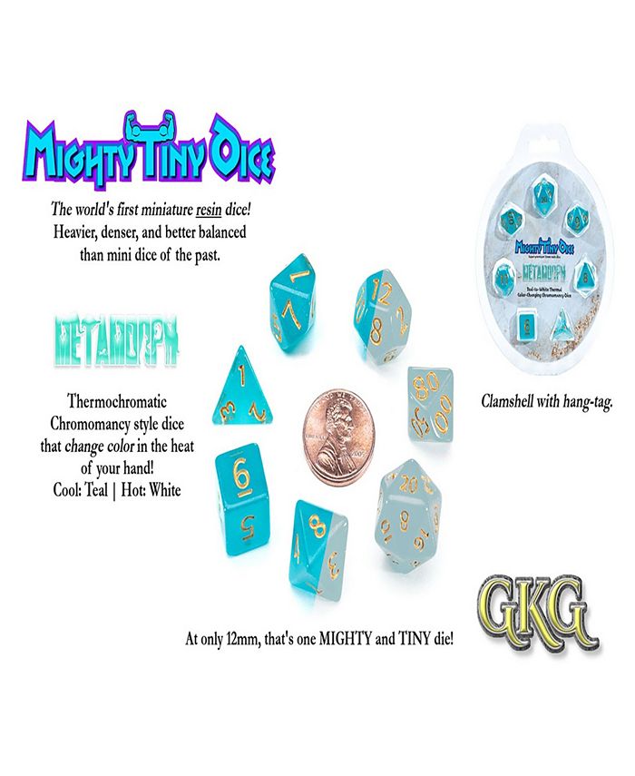 Gatekeeper Games Mighty Tiny Dice Metamorph Change Color in The Heat of ...