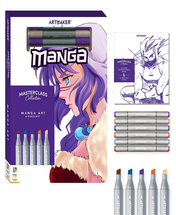 Art Maker Master class Collection How To Draw Manga Kit Adults Drawing ...