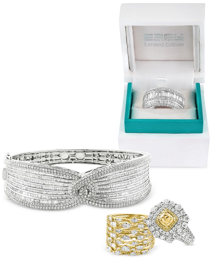 EFFY Collection EFFY® Multi-Row Diamond Ring (1-1/3 ct. t.w.) in 14k ...