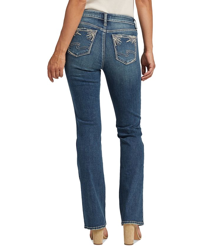 Silver Jeans Co. Women's Elyse Mid-Rise Slim Bootcut Jeans - Macy's