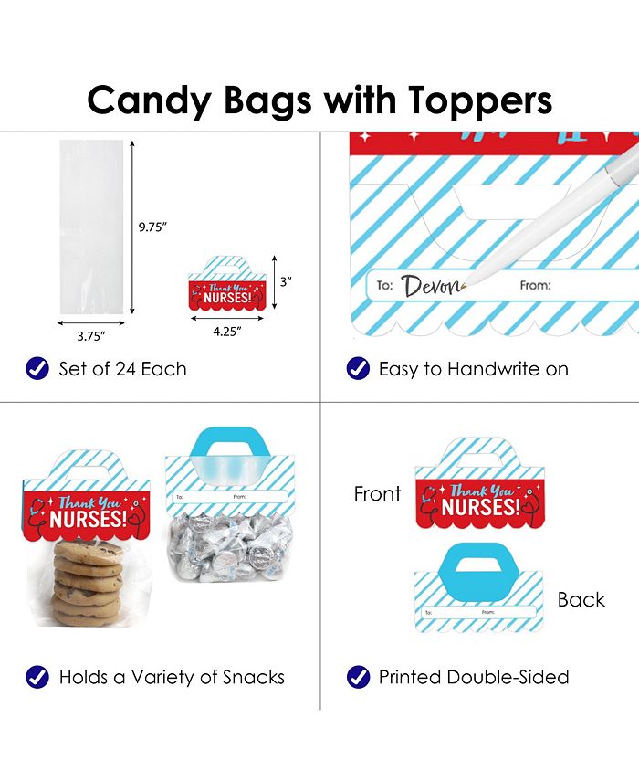 Big Dot of Happiness Thank You Nurses DIY Nurse Appreciation Week Candy ...